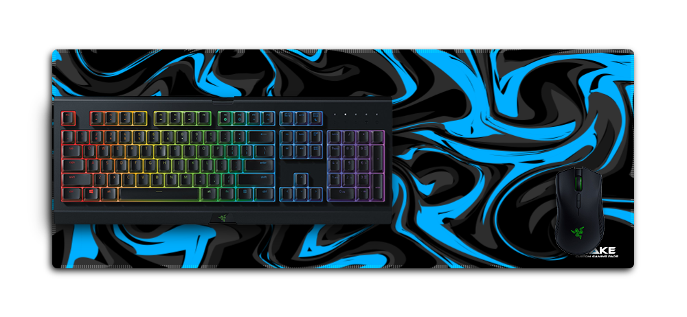 Liquid Blue Gaming Mousepad XL