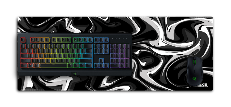 Liquid White Gaming Mousepad XL