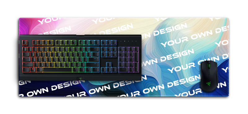 Big custom mousepad XL - Extended mouse & keybord mat - Wake